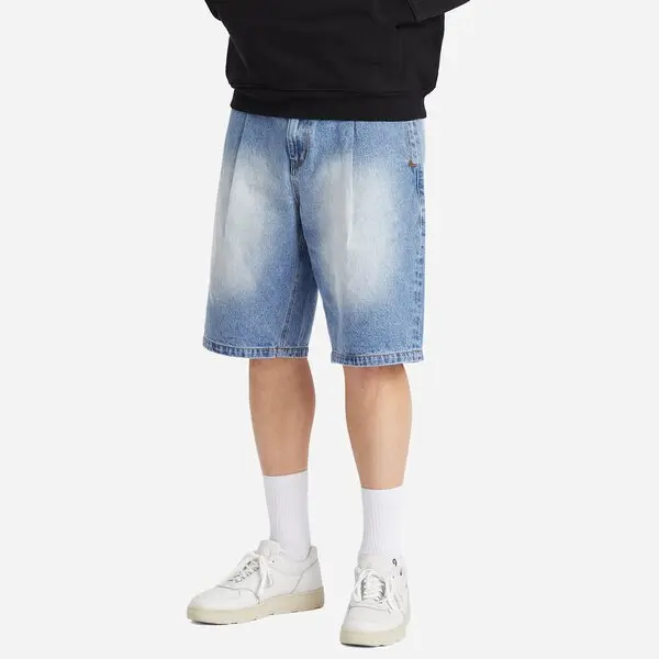 DIME Pleated Denim Shorts
