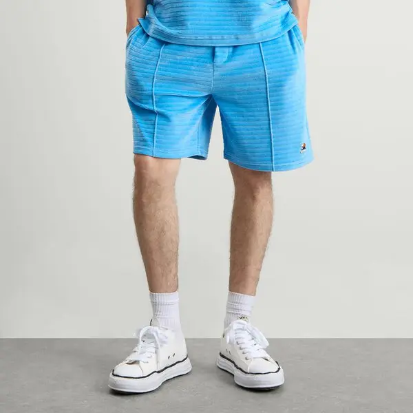 Casablanca Velour Pintuck Shorts