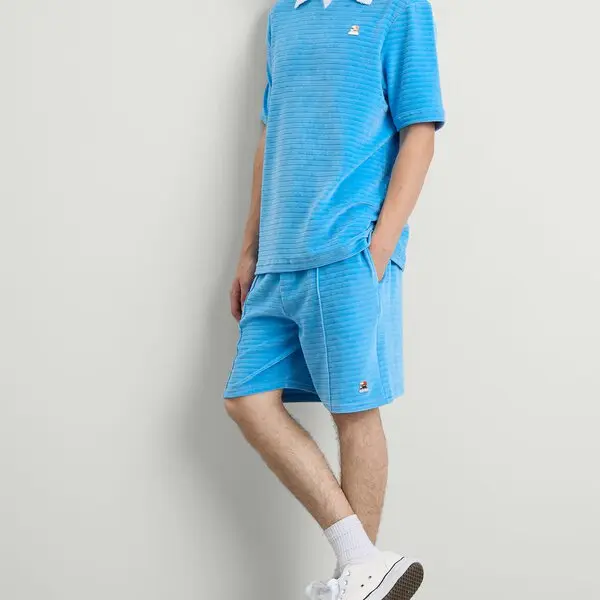 Casablanca Velour Pintuck Shorts