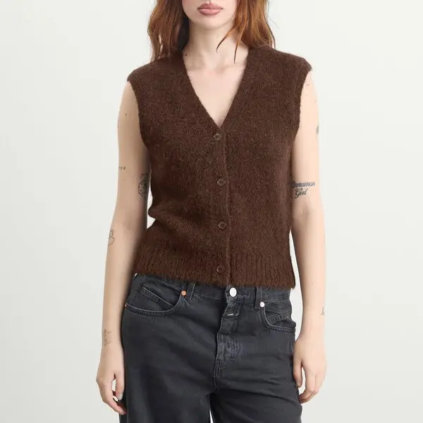 SAMSØE SAMSØE Sajeanne Hairy Knit Vest Top