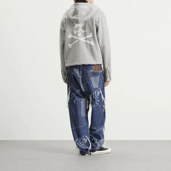 MASTERMIND WORLD Og Embroidery-ish Zip-up Hoodie