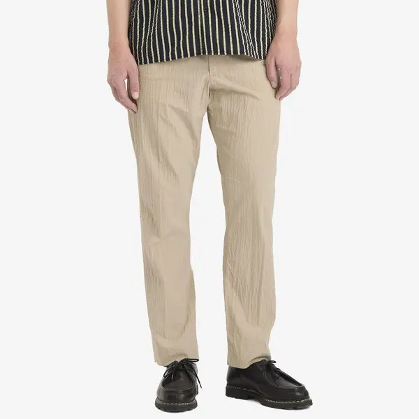 Nn07 Bill Pleated Seersucker Trousers