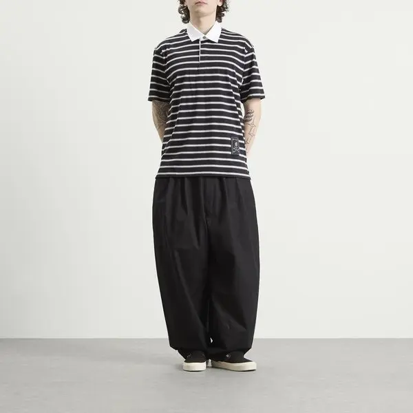 MASTERMIND WORLD Fine Gauge Stripe Ss Rugby Shirt