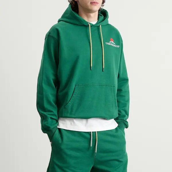 Casablanca Montagne Printed Organic Cotton Hoodie