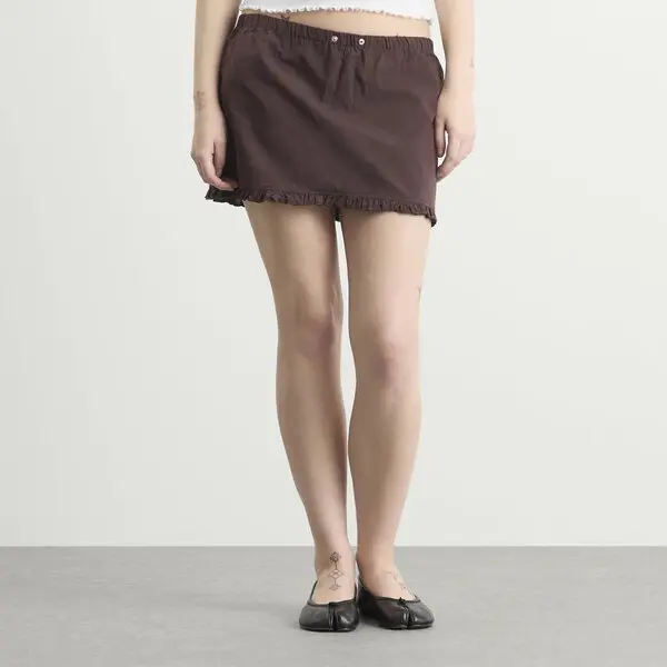 DEIJI STUDIOS Flounce Mini Skirt