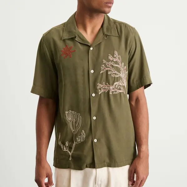 Nn07 Julio Embroidered Short Sleeve Shirt