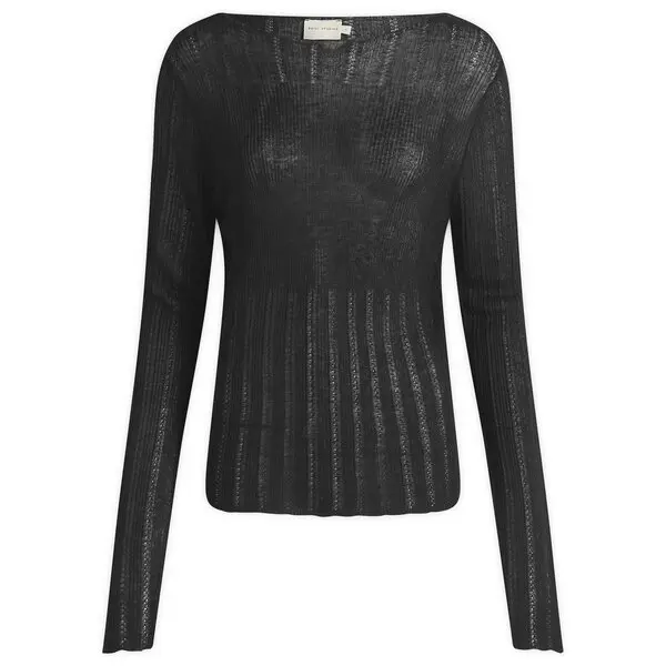 DEIJI STUDIOS Open Work Longsleeve - Black