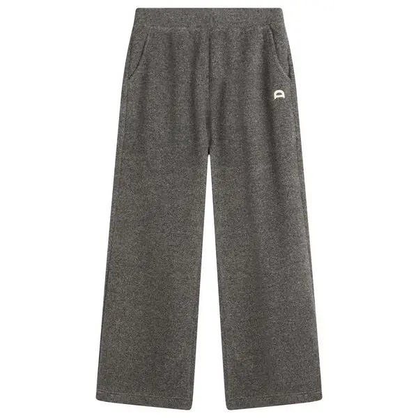 DUNST Boucle Wide Leg Sweatpants - Melange Grey