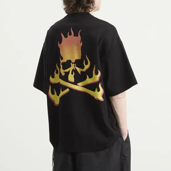 MASTERMIND WORLD Skull On Fire Short Sleeve T-shirt