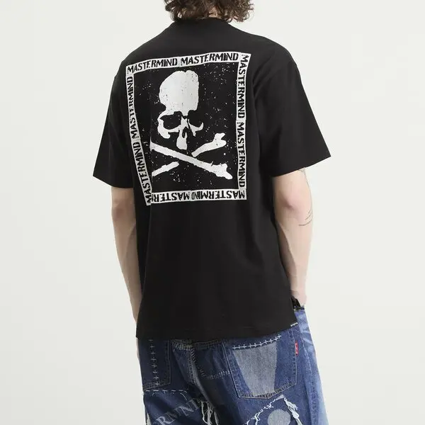 MASTERMIND WORLD Stamped Short Sleeve T-shirt - Black