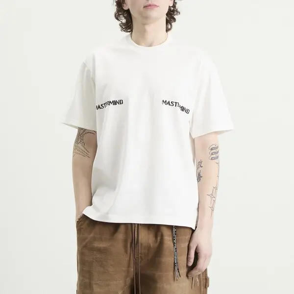 MASTERMIND WORLD Stamped Short Sleeve T-shirt - White