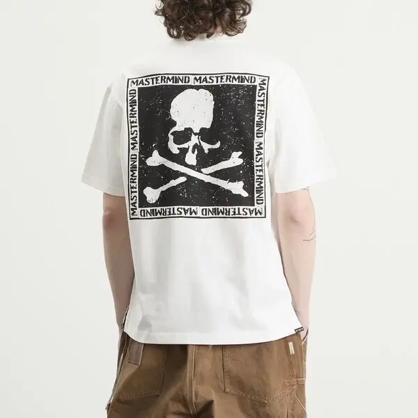 MASTERMIND WORLD Stamped Short Sleeve T-shirt - White