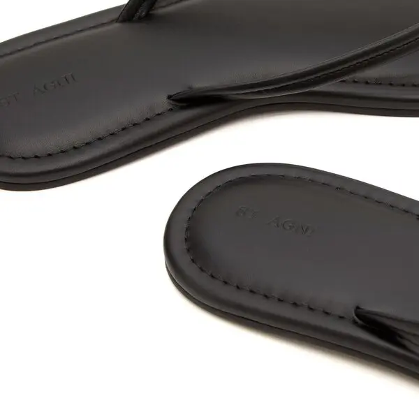ST. AGNI Thong Detail Slide - Black