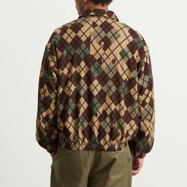NOMARHYTHM TEXTILE Argyle Zip Jacket