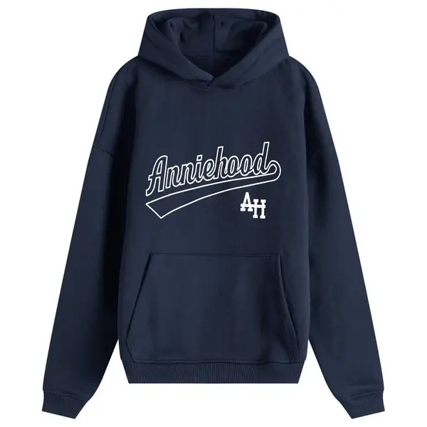 ANNIE HOOD Baseball Hoodie - Navy