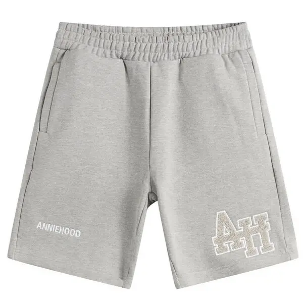 ANNIE HOOD College Sweat Shorts - Grey/grey
