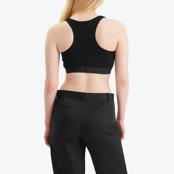 Versace Box Logo Sports Crop Top