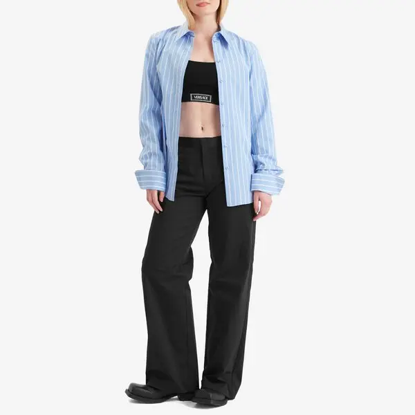 Versace Box Logo Sports Crop Top