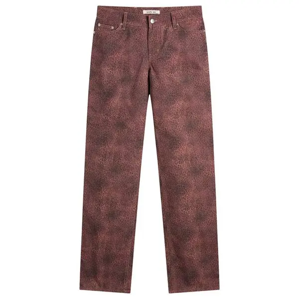 PEACHY DEN Cicely Trouser - Red Leopard