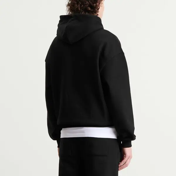 ANNIE HOOD Baseball Hoodie - Black
