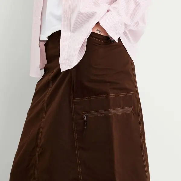 Gramicci Salem Midi Skirt - Brown