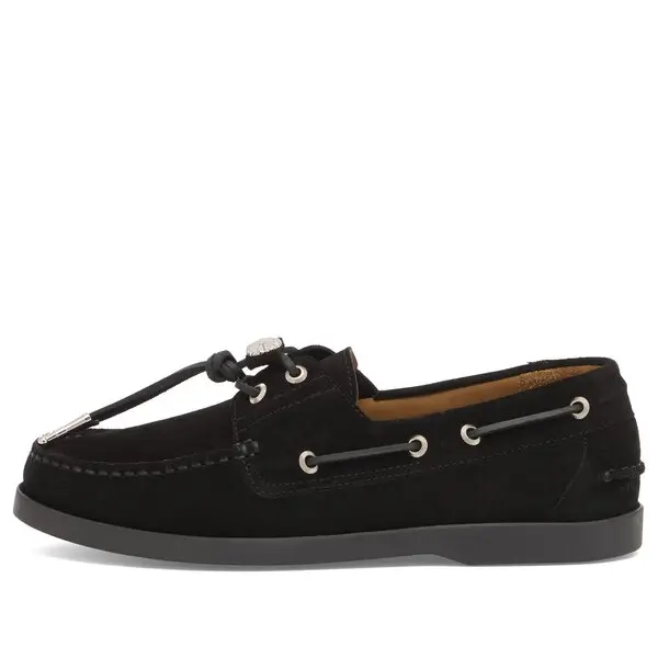 Toga Suede Loafers - Black