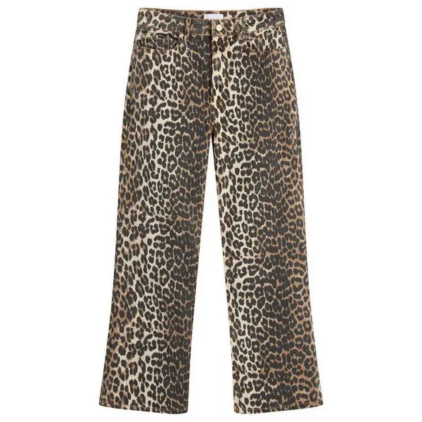 GANNI Print Flare Jeans