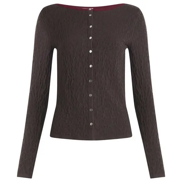 PEACHY DEN Kitt Cardigan - Leopard Print