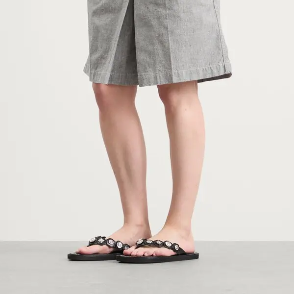 Toga Leather Flip Flops