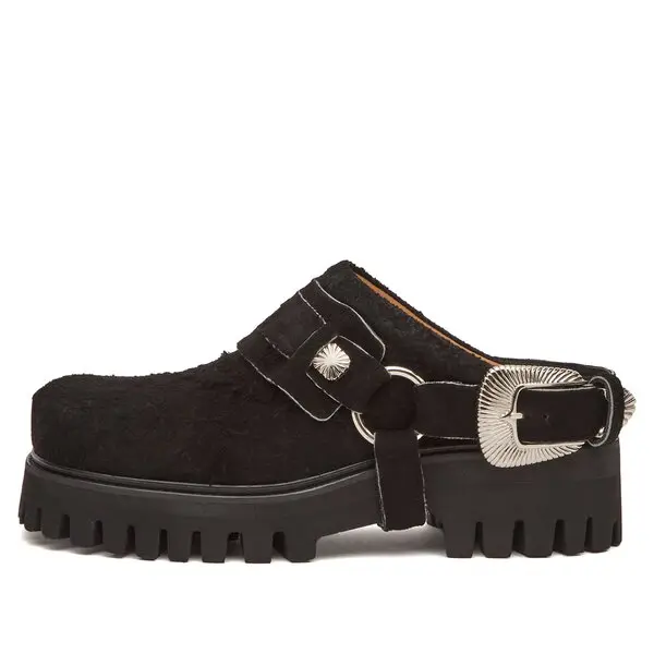 Toga Suede Chunky Shoes - Black
