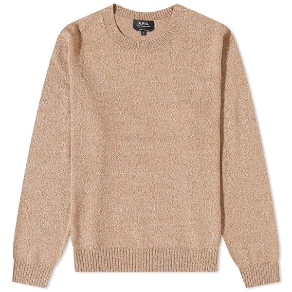 A.p.c. Greg Merino Crew Knit - Camel