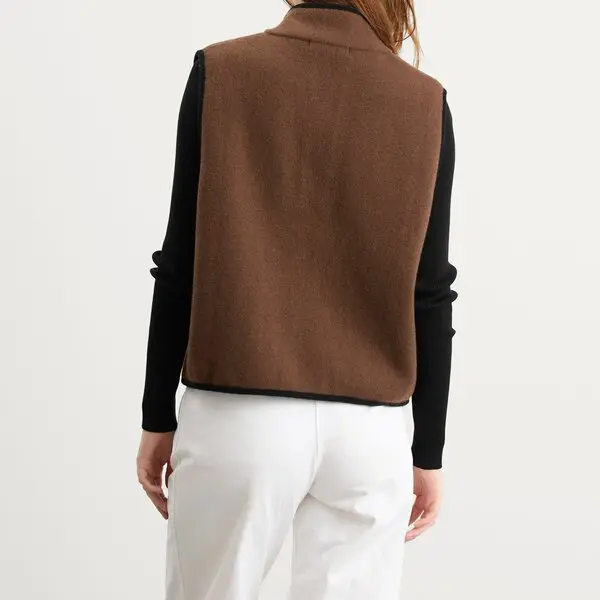 NOTHING WRITTEN Dicky Zip-up Vest