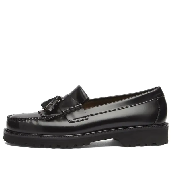 G.H. BASS & CO. Layton Ii 90s Kiltie Loafer - Black Leather