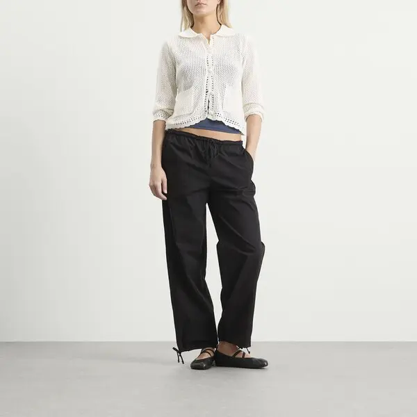 DUNST Linen-cotton Knit Cardigan - Ivory