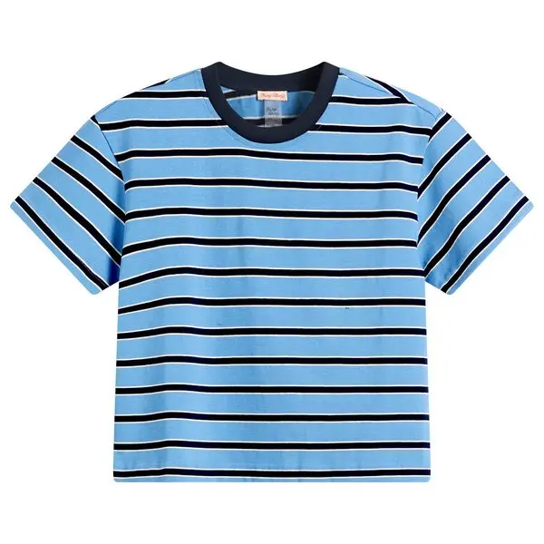 FRUITY BOOTY Jersey Stripe T-shirt - Blue