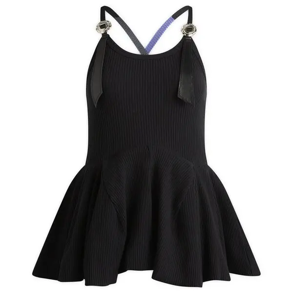 Toga Rib Flare Camisole - Black
