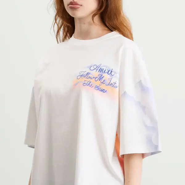 Amiri Follow Me Into The Sun" Graphic Oversized T-shirt