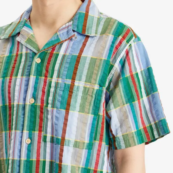 Folk Relaxed Soft Collar Vacation Shirt