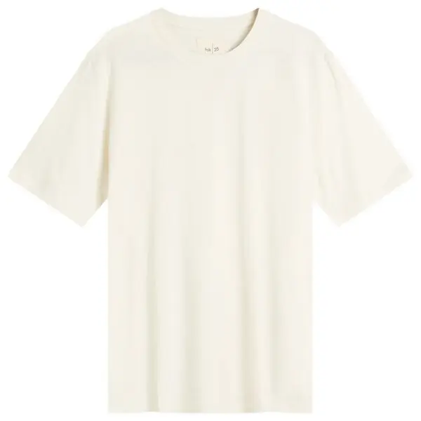 Folk Contrast Sleeve T-shirt - Ecru