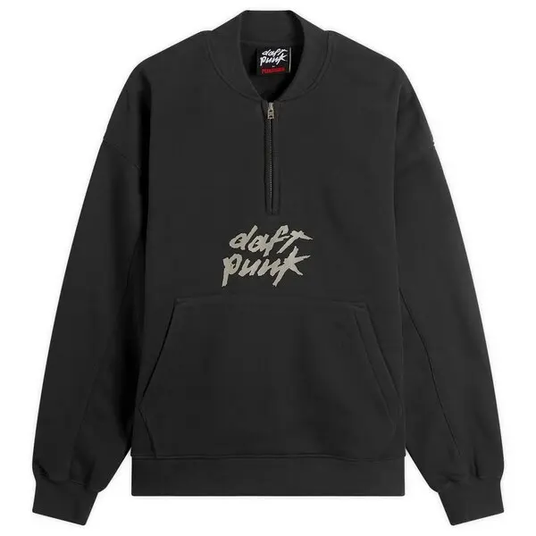 PLEASURES Primetime Quarter Zip - Black