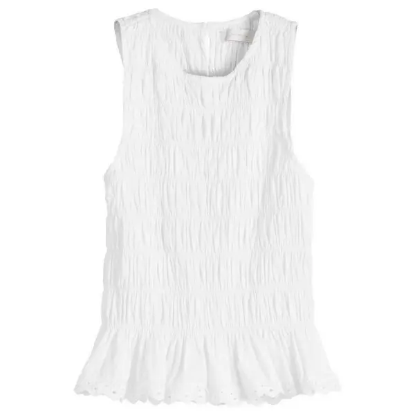 Faithfull The Brand Thea Ruched Top - White