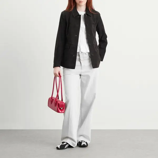Faithfull The Brand Thea Ruched Peplum Top - White
