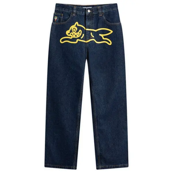 ICECREAM Running Dog Loose Straight Jeans - Indigo