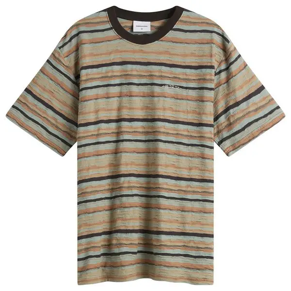 THISISNEVERTHAT Wave Jacquard T-shirt - Burnt Orange