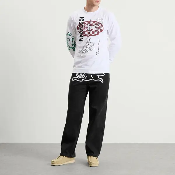 ICECREAM Running Dog Loose Straight Jeans