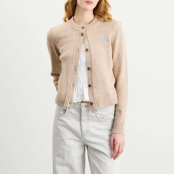 GANNI Core Future Wool Mix Cardigan