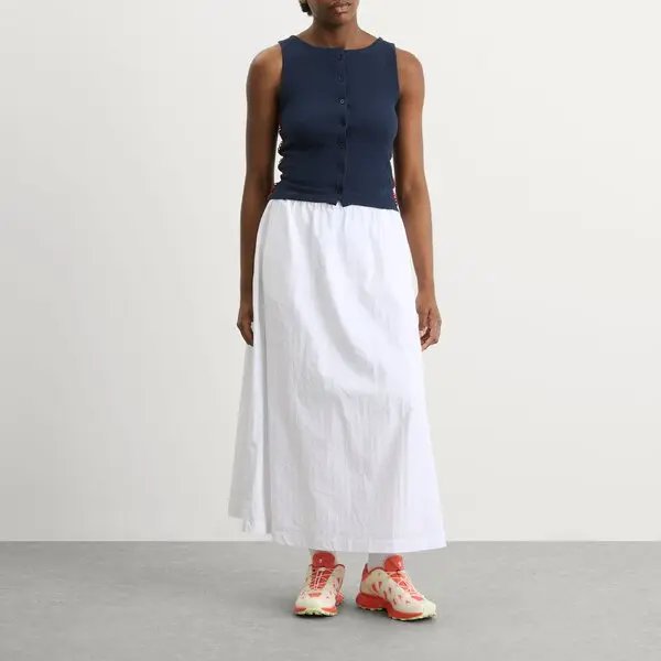 DAMSON MADDER Devon Pointelle Polo Top