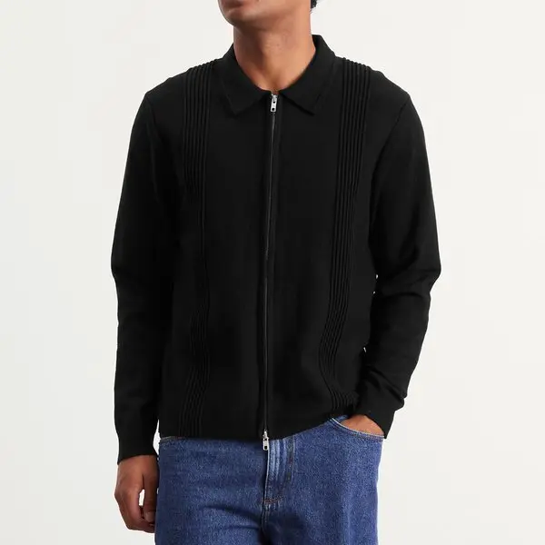 WAX LONDON Lennox Milano Zip Polo