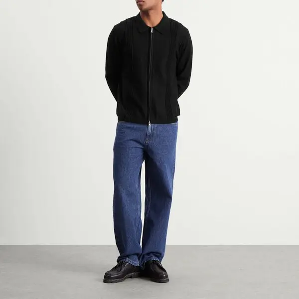 WAX LONDON Lennox Milano Zip Polo