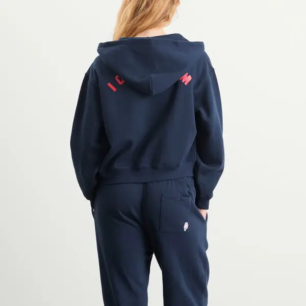 ICECREAM Cone Cropped Zip Through Hoodie
